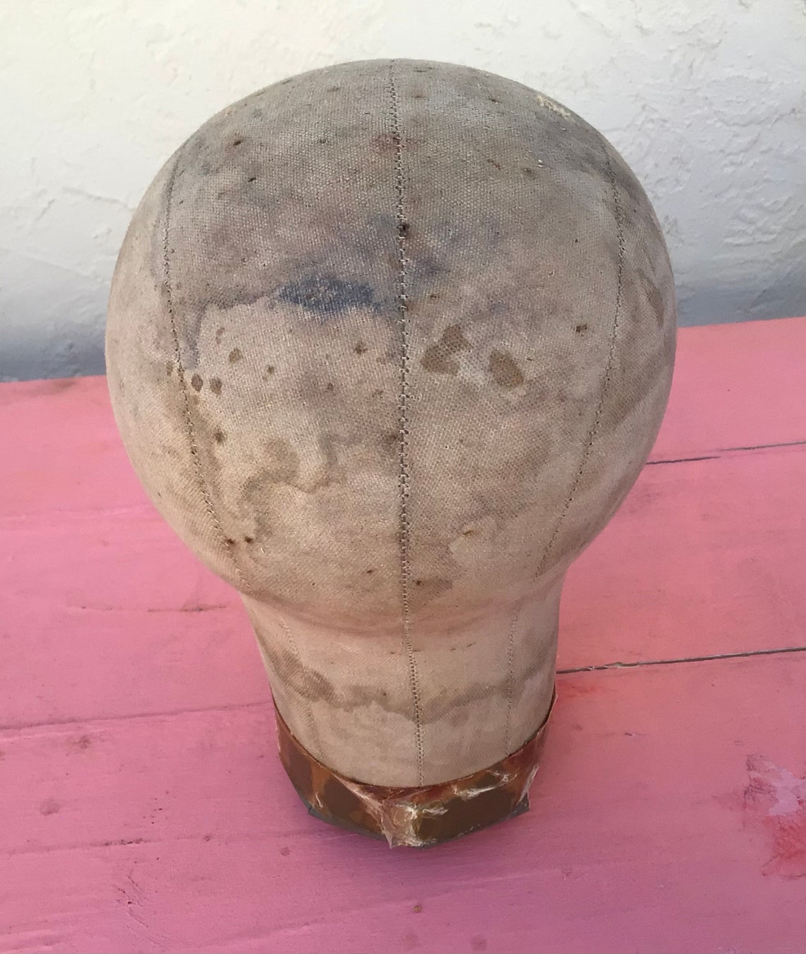 Distressed Timeworn Vintage 1940s Millinery Head Cotton Canvas | Etsy