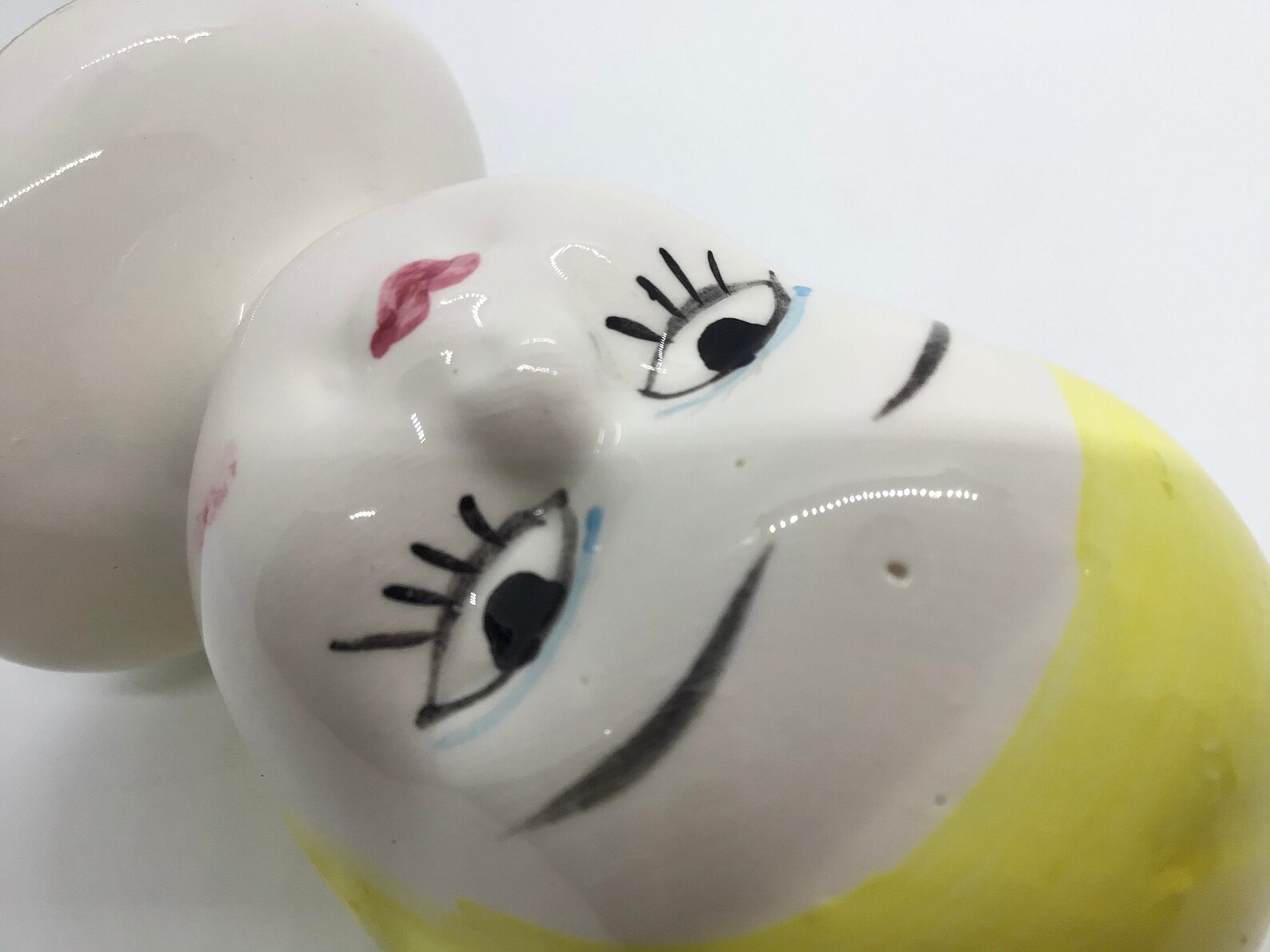 Vintage Yellow Clown Pierrot Potpourri Holder Figurine Ceramic | Etsy