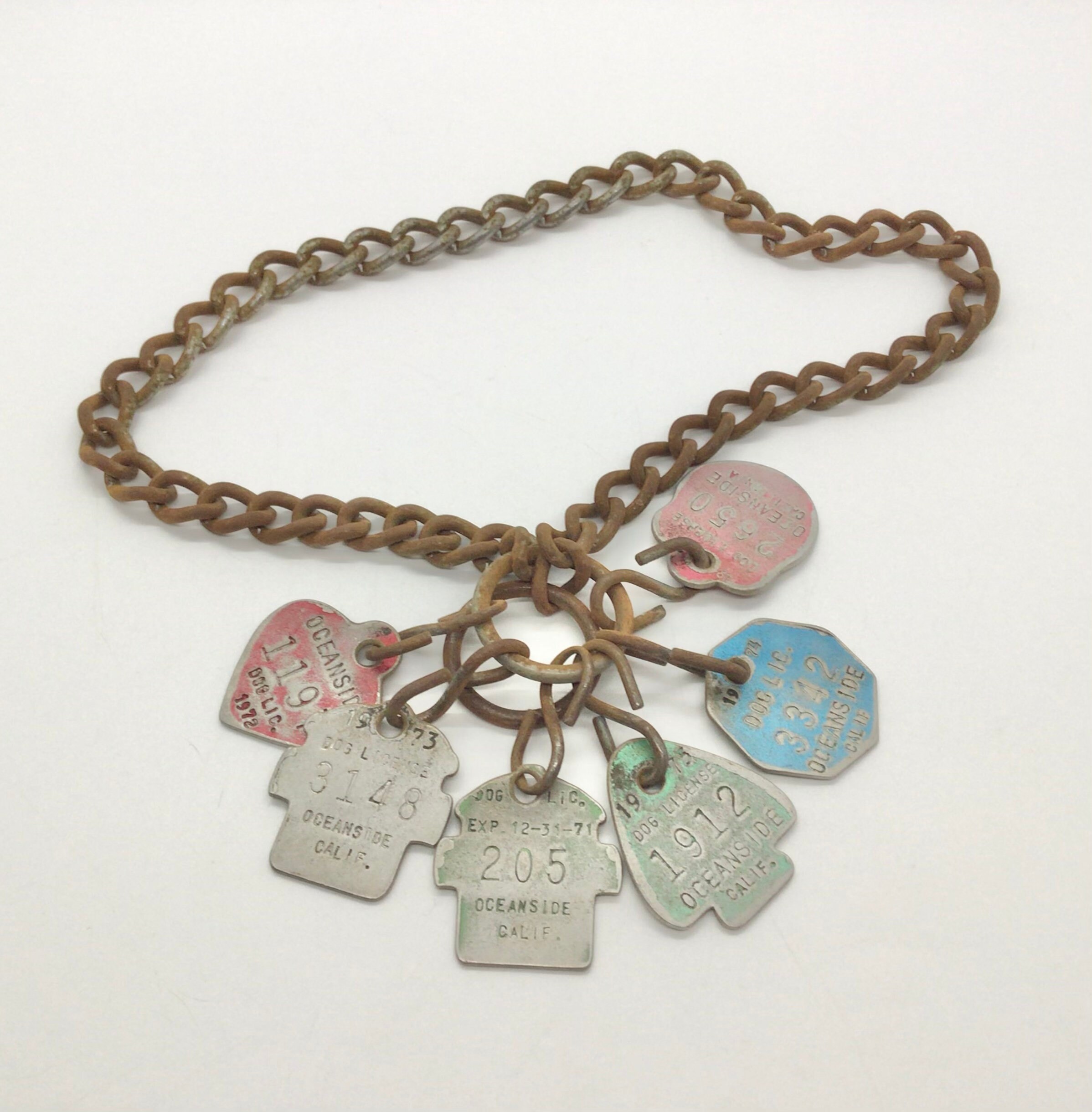 Vintage 1970s Lot of 6 Faded Color Metal Dog License Tags - Etsy UK
