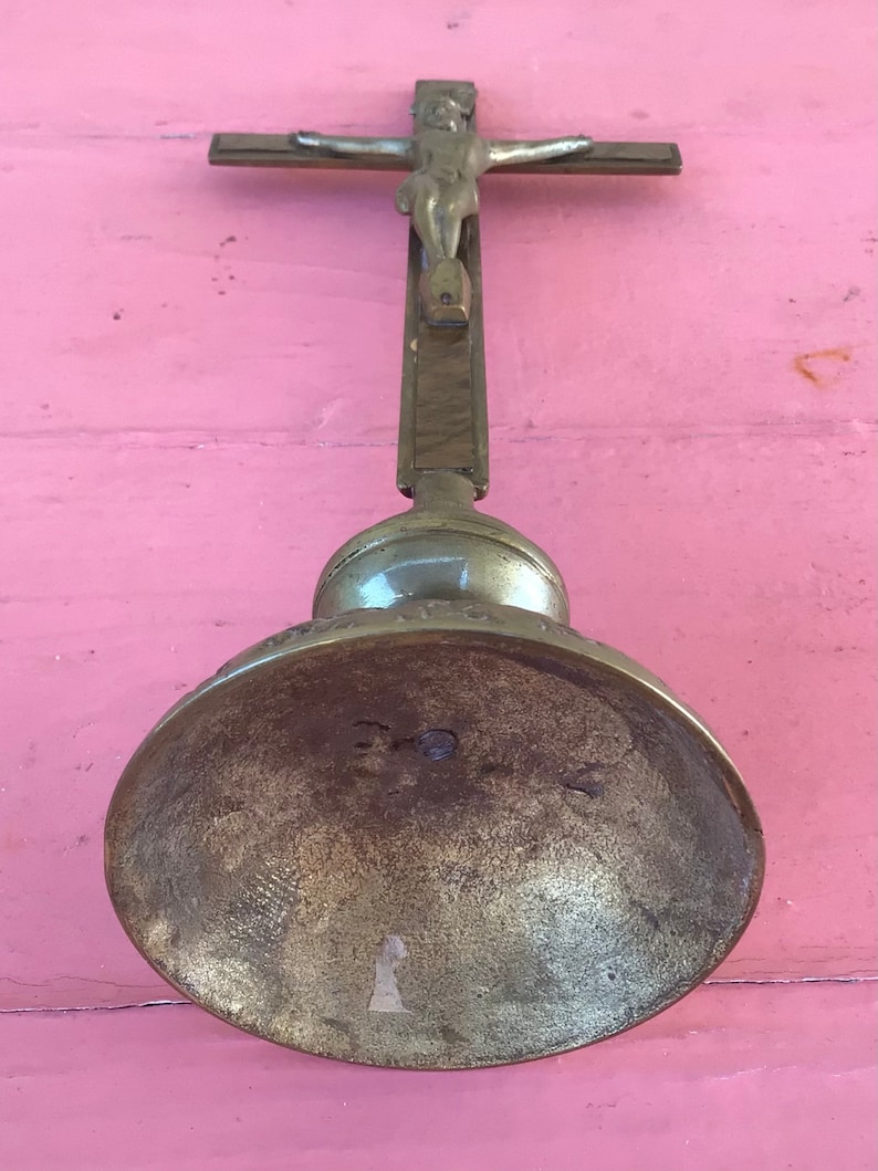 Vintage 1970s Brass Jesus Standing Altar Crucifix Cross Footed - Etsy