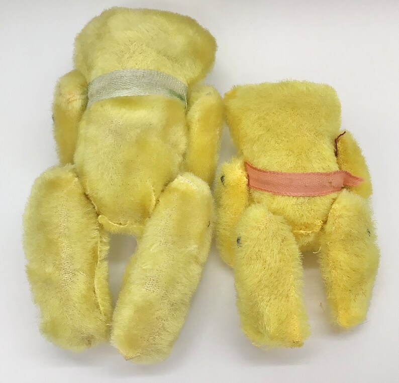 Set 2 Vintage 1950s Yellow Shackman Tiny Jointed Stuffed Bears - Etsy