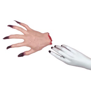 Vintage Large Rubber Witch Hand Halloween Decoration Horror Prop Spooky ...