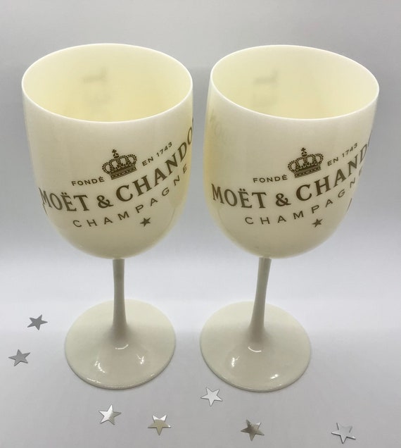 Vintage Moët & Chandon Acrylic Champagne Glasses French | Etsy