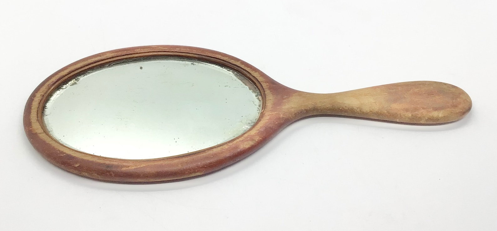 Aged Vintage Rustic Wood Hand Mirror Simple Minimalist for - Etsy