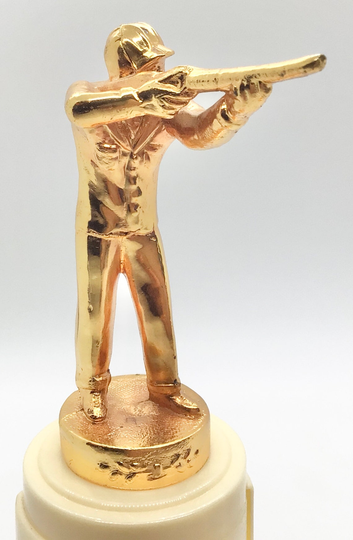 Vintage Gun Shooting Gold Trophy Award Rifle Marksmanship Army - Etsy