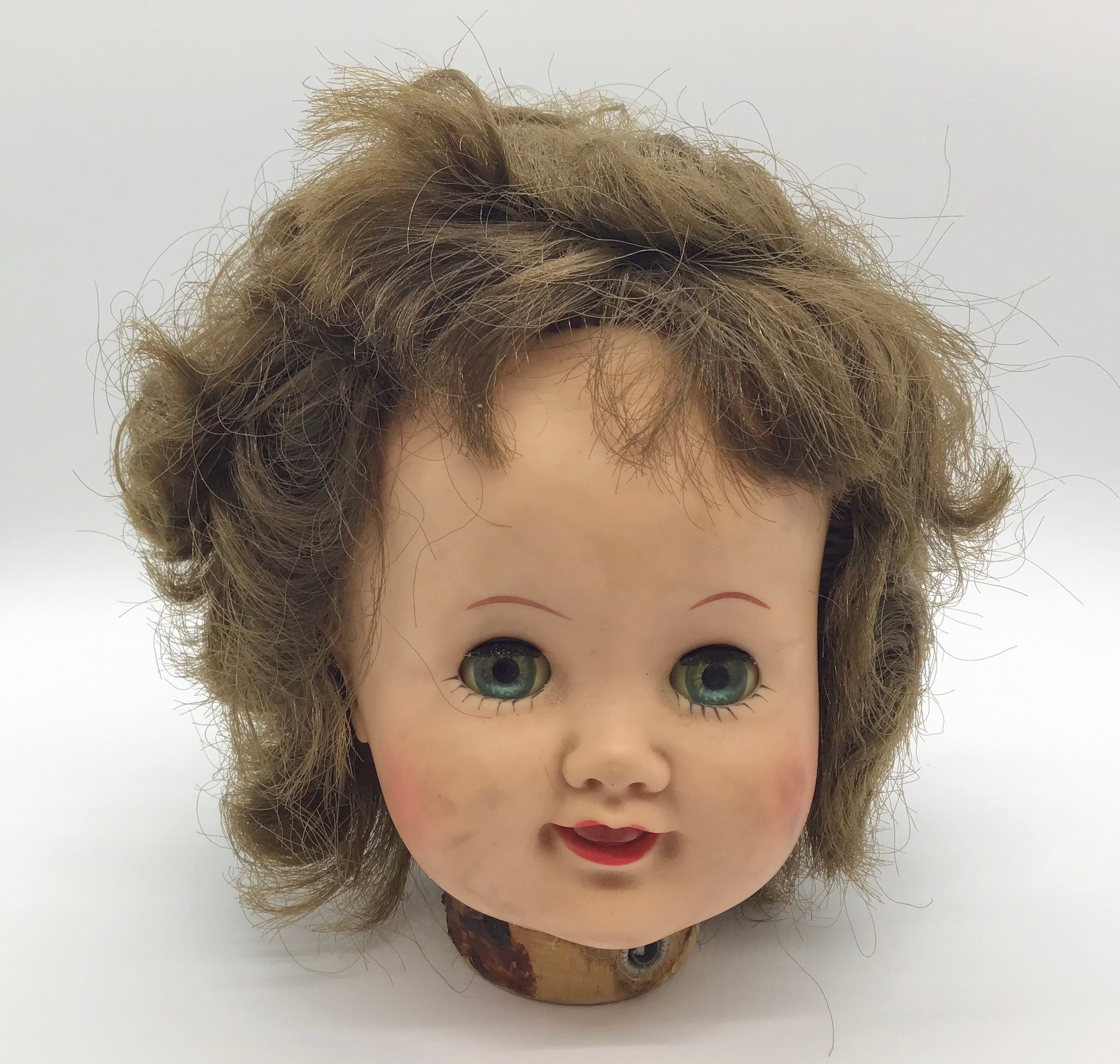 Decapitated Neck Creepy Vintage 60s Brown Haired Girl Doll - Etsy