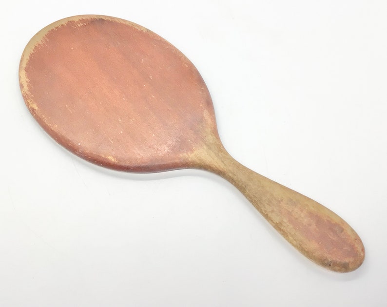 Aged Vintage Rustic Wood Hand Mirror Simple Minimalist for - Etsy