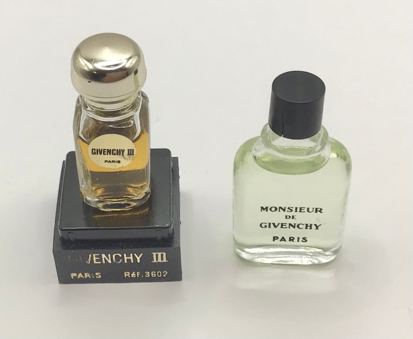 Vintage Givenchy III Miniature Perfume Bottle Mini Vial on Stand Made ...