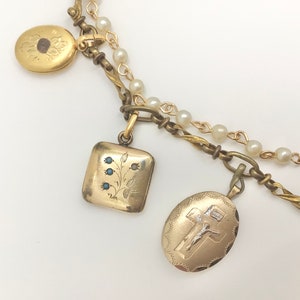 Antique Vintage Lockets Religious Pendant Memory Keepers - Etsy