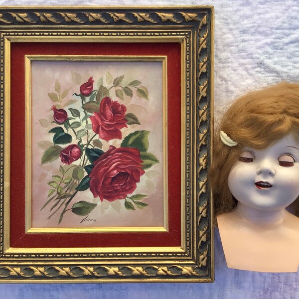 Red Rose Painting - Etsy