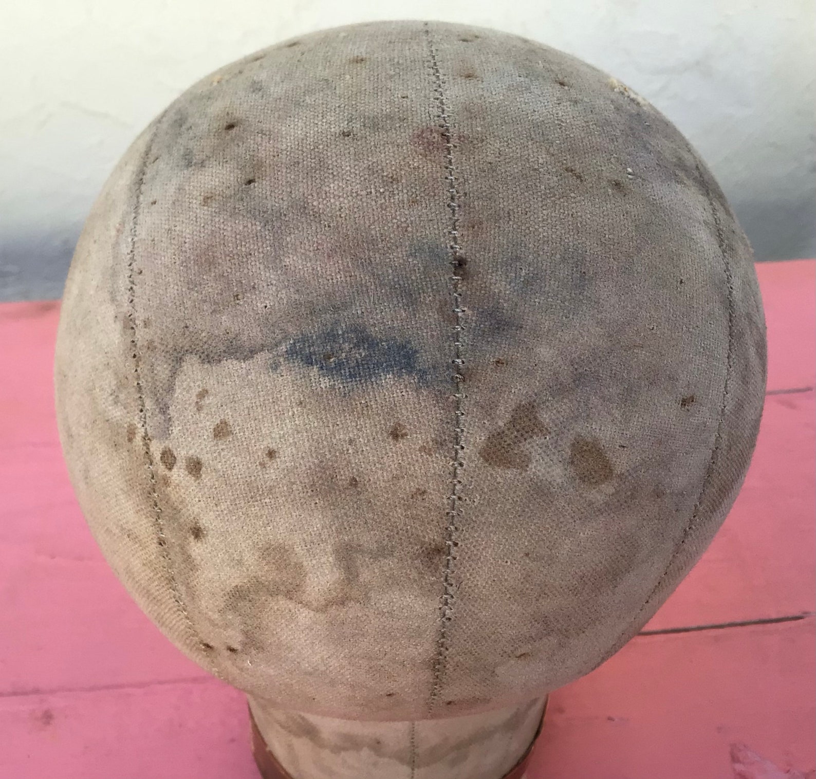 Distressed Timeworn Vintage 1940s Millinery Head Cotton Canvas | Etsy