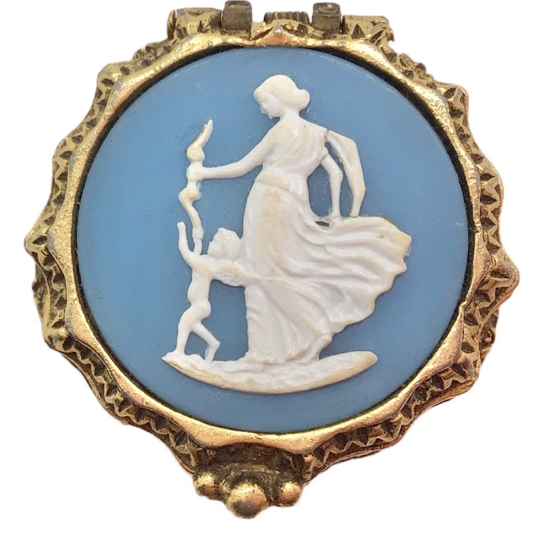 Vintage 1960s Venus and Cupid Toujours Moi Solid Creme Corday French ...