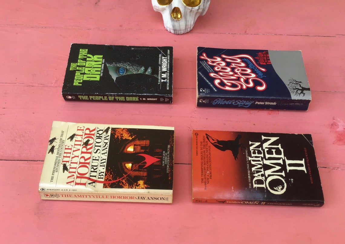 LOT of 4 70s 80s HORROR Books The Amityville Horror Damien | Etsy
