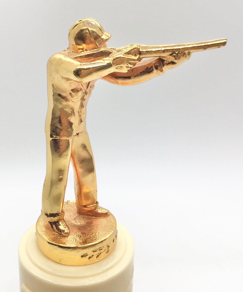 Vintage Gun Shooting Gold Trophy Award Rifle Marksmanship Army - Etsy