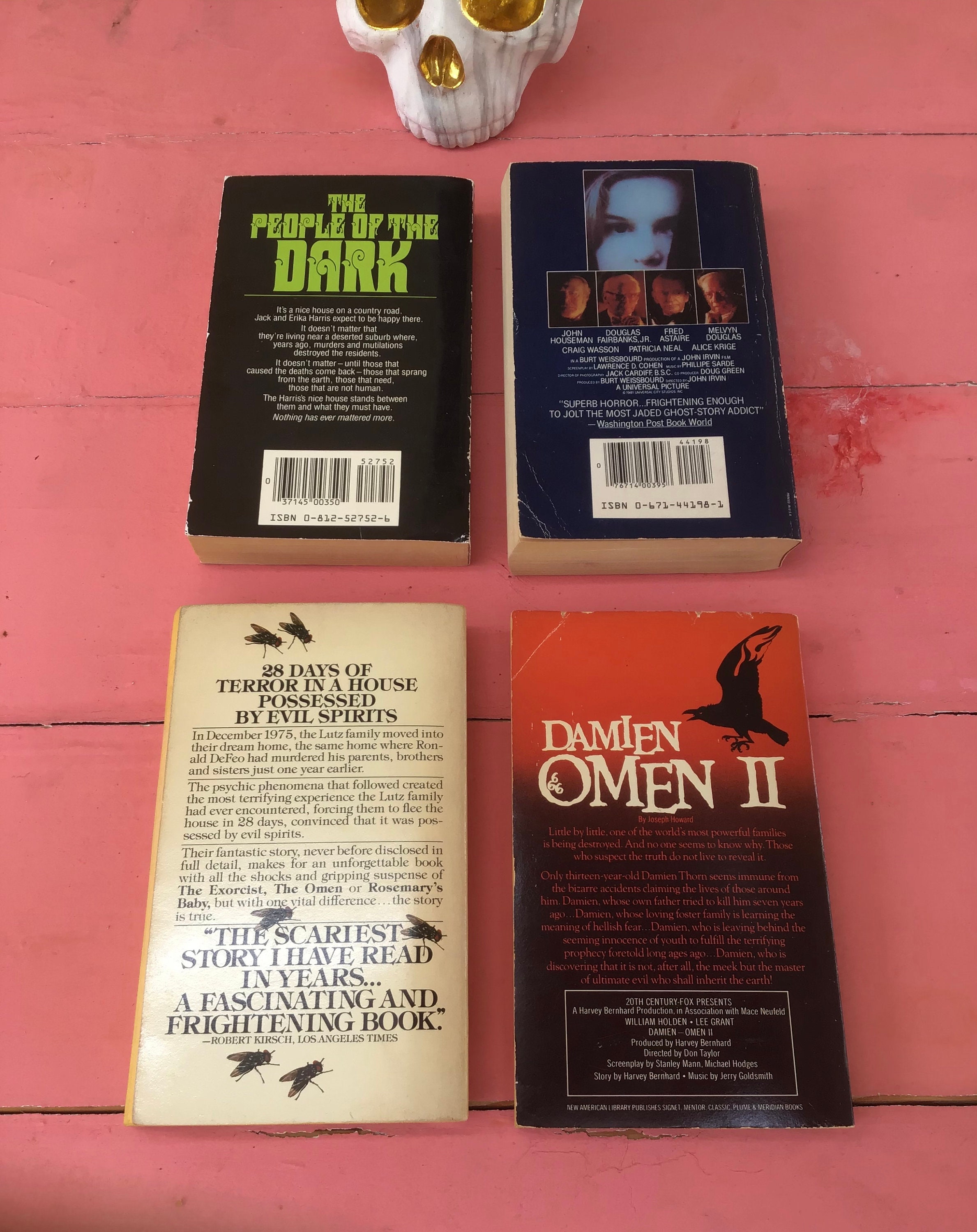 LOT of 4 70s 80s HORROR Books the Amityville Horror Damien - Etsy