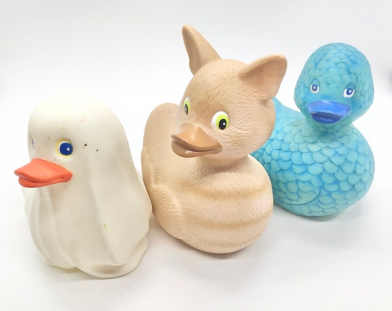 Baby & Toddler Toys Vintage 2000 Boldt Rubba Rubber Duck Blue Aqua ...
