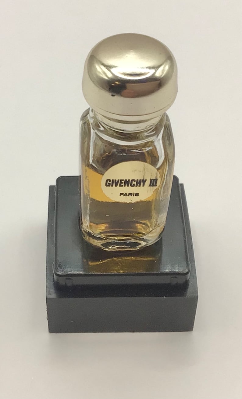 Vintage Givenchy III Miniature Perfume Bottle Mini Vial on Stand Made ...