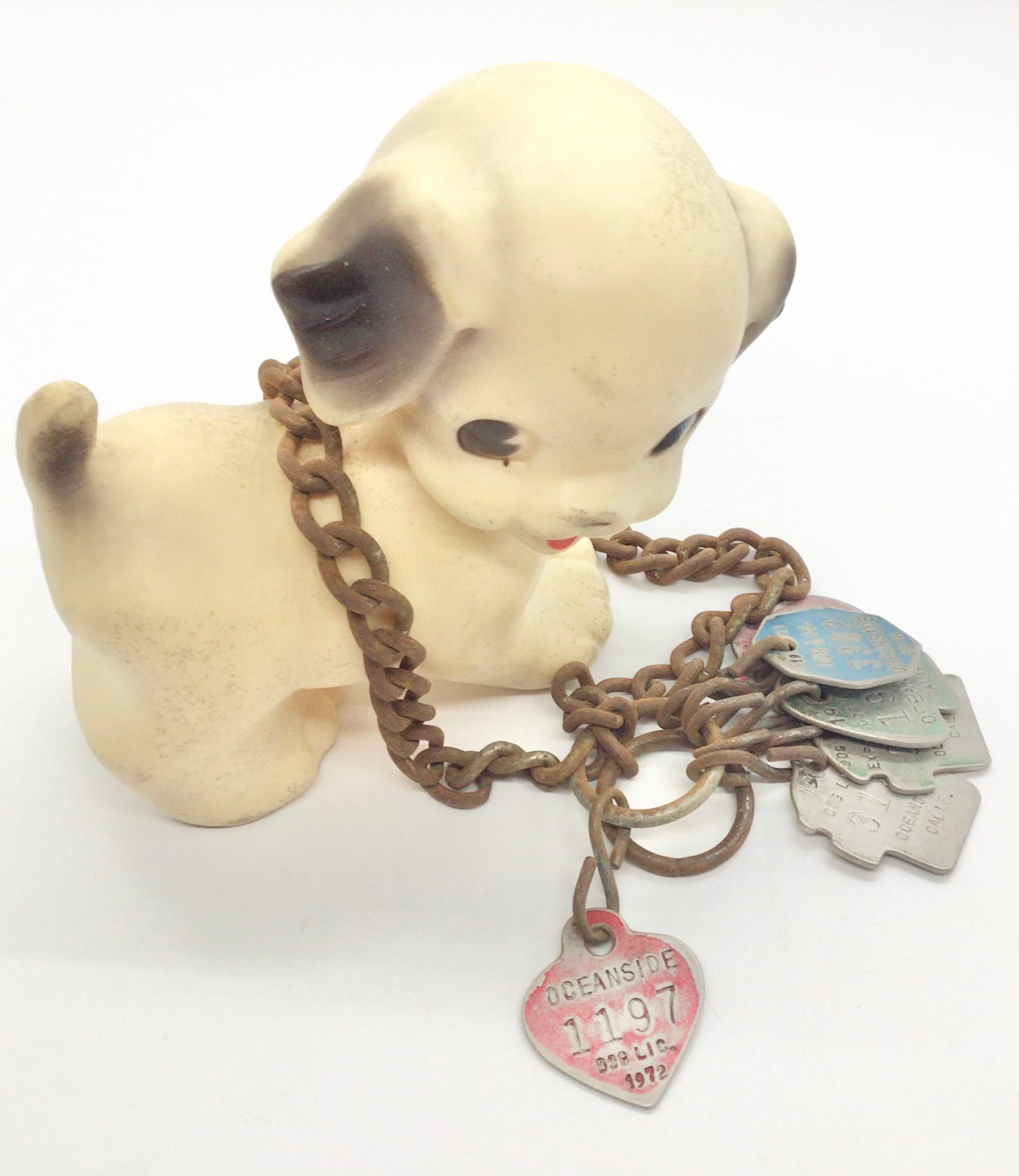 Vintage 1970s Lot of 6 Faded Color Metal Dog License Tags - Etsy UK