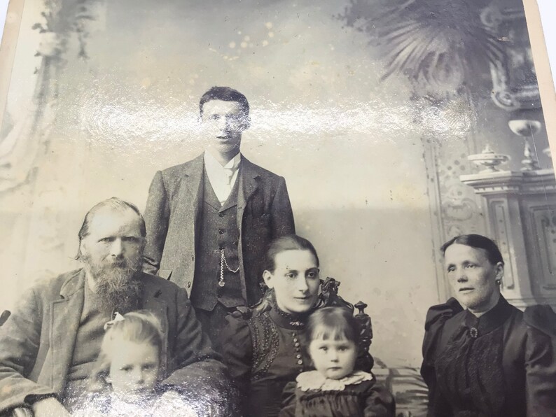 Antique Victorian Cabinet Card Family Photograph Picture Cool - Etsy
