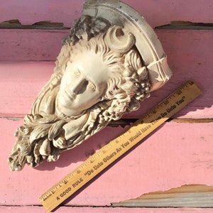 Chippy Moon Goddess Heavy Woman Lady Wall Sconce Shelf Bracket Corbel ...