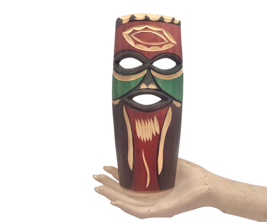 Vintage Wood African Mask Tribal Mozambique Swaziland Eswatini Small - Etsy