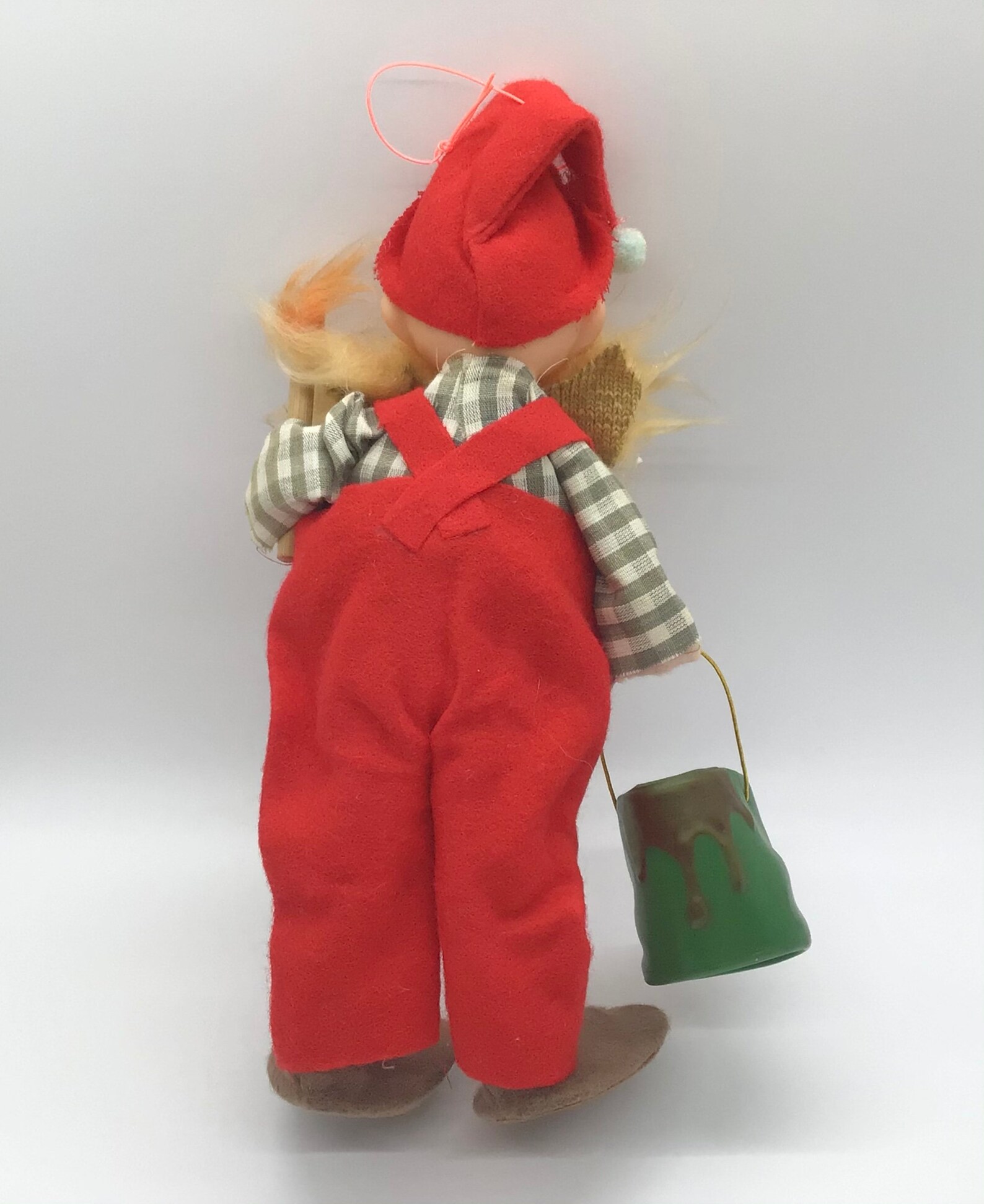 Vintage 50s Red Bearded Elf Doll Toy Christmas Tree Ornament | Etsy
