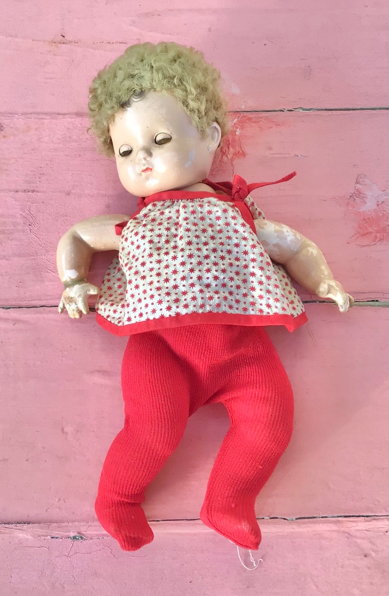 Distressed Vintage Effanbee Patsy Baby Composition Baby Doll - Etsy