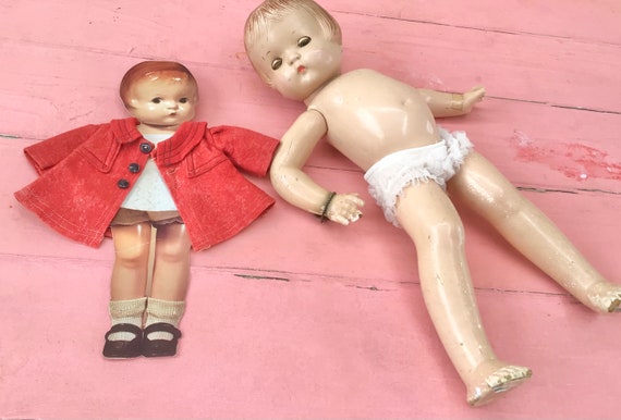 Toys & Games Distressed Vintage Effanbee Patsy-Ann Composition Doll ...