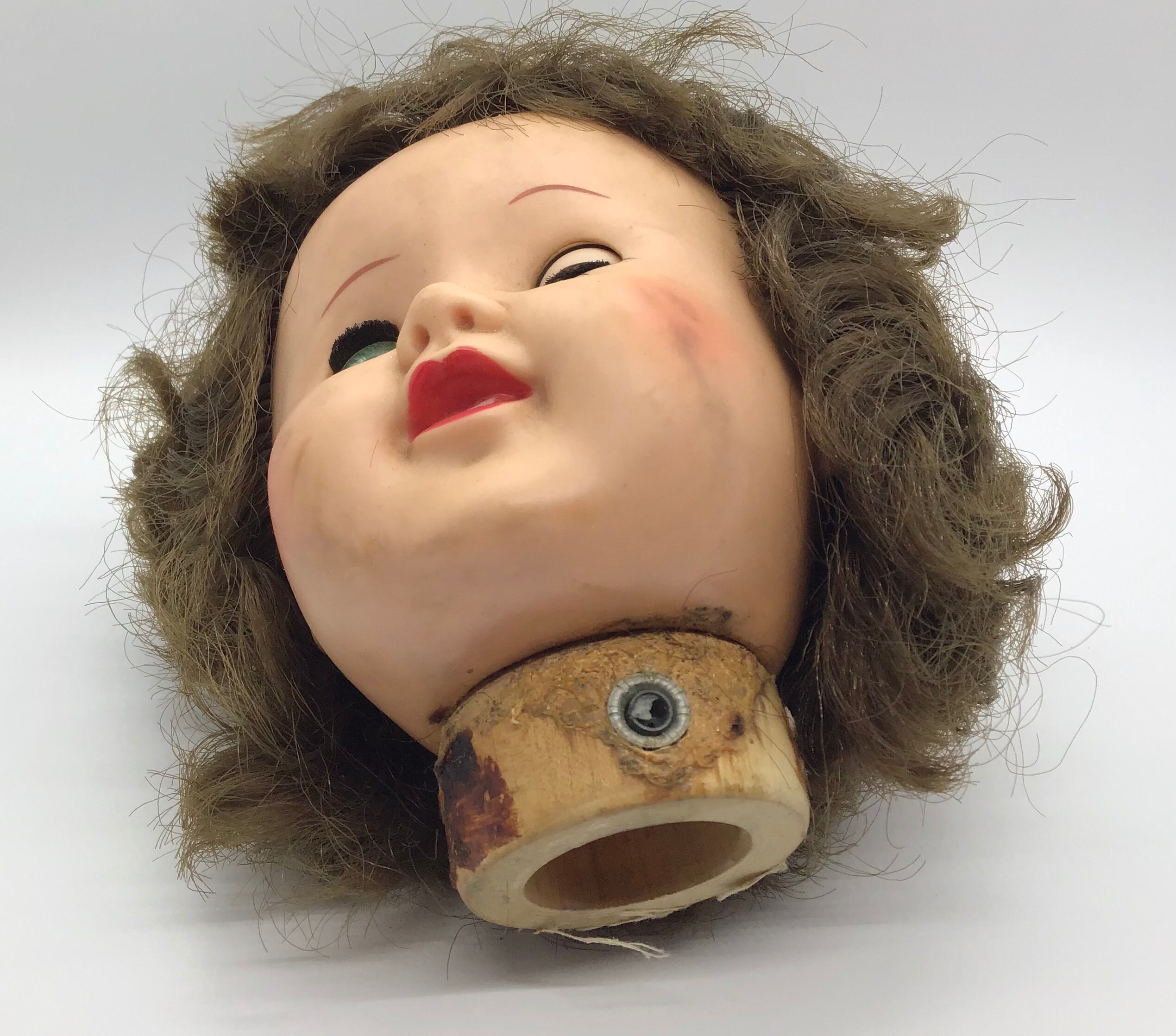 Decapitated Neck Creepy Vintage 60s Brown Haired Girl Doll - Etsy