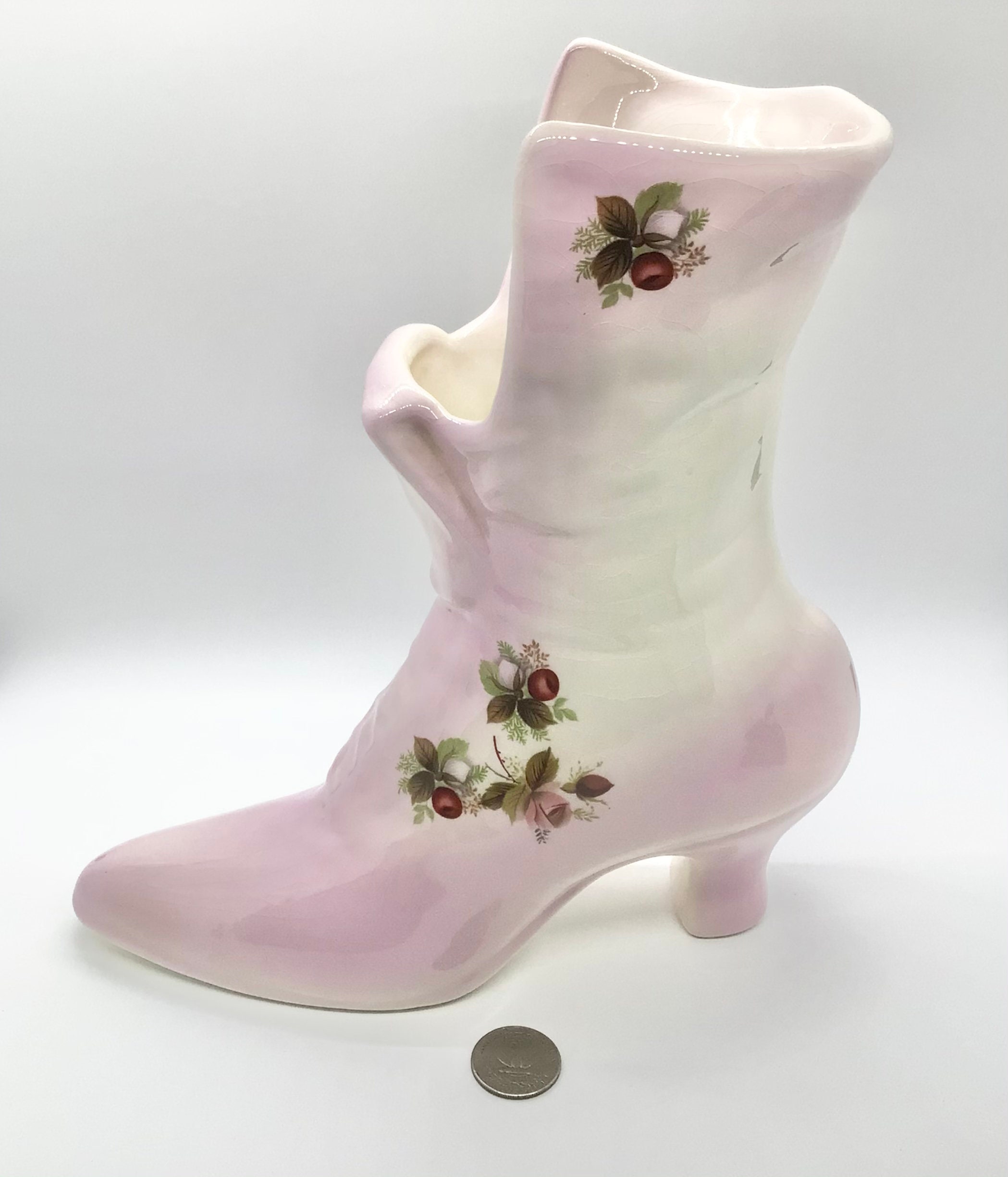 Pink and White Victorian Boots Large Ceramic Vase Planter - Etsy.de