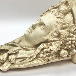 Chippy Moon Goddess Heavy Woman Lady Wall Sconce Shelf Bracket Corbel ...
