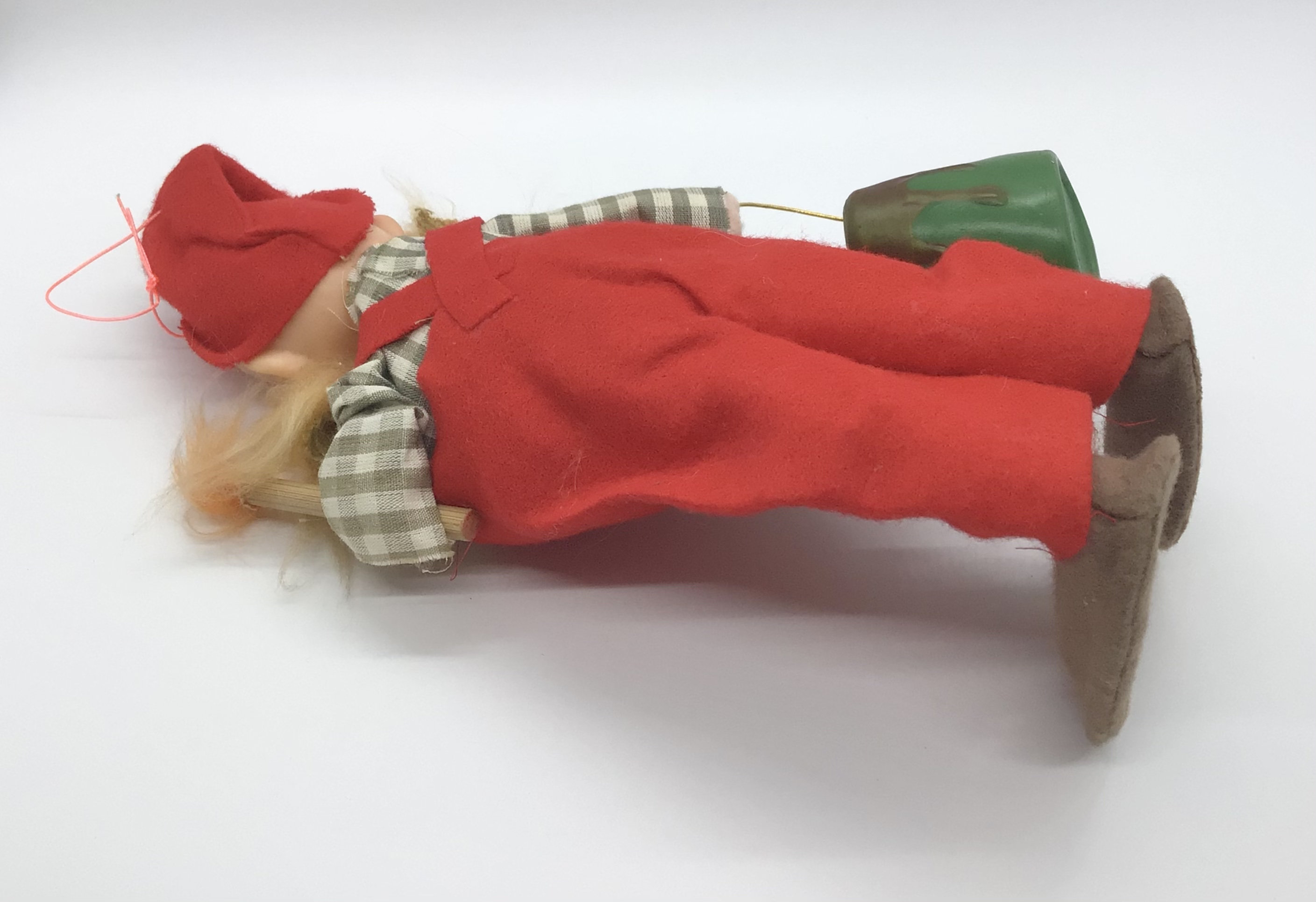 Vintage 50s Red Bearded Elf Doll Toy Christmas Tree Ornament | Etsy