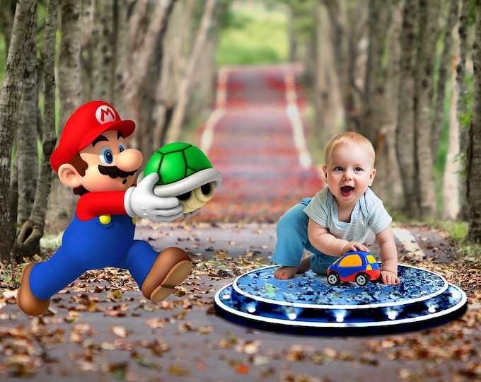 Super Mario Background Park Alley Backdrop Cartoon Backdrop - Etsy