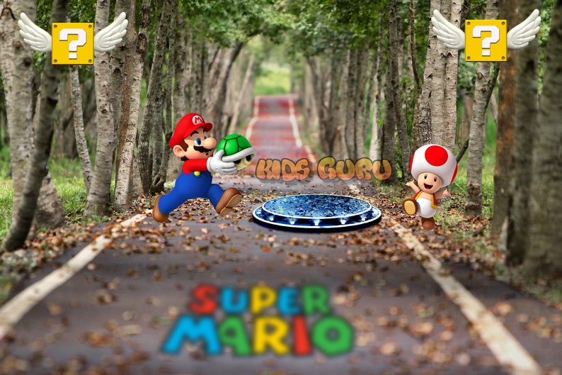 Super Mario Background, Park Alley Backdrop, Cartoon Backdrop, Heroes ...
