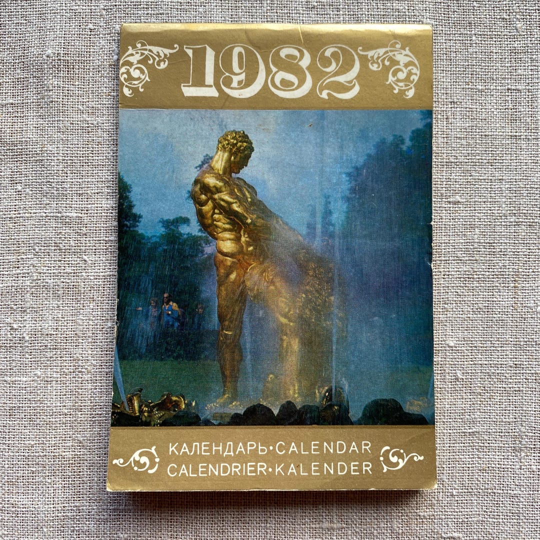 Vintage Soviet Calendar “suburbs of Leningrad – Petrodvorets, Pavlovsk ...