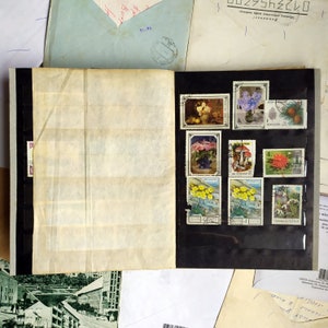 Soviet Postage Stamps Album 125 Pieces, Postage Stamps Collecting USSR ...