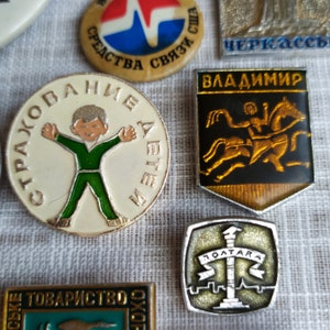 Soviet Metal Badges, I Love Dutchess County, France - USSR, Pin Kyiv ...