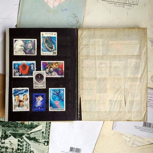 Soviet Postage Stamps Album 125 Pieces, Postage Stamps Collecting USSR ...