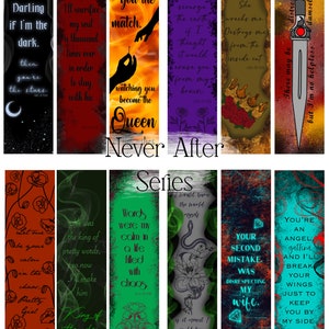 Never After Series Bookmark Only Packs, - Etsy