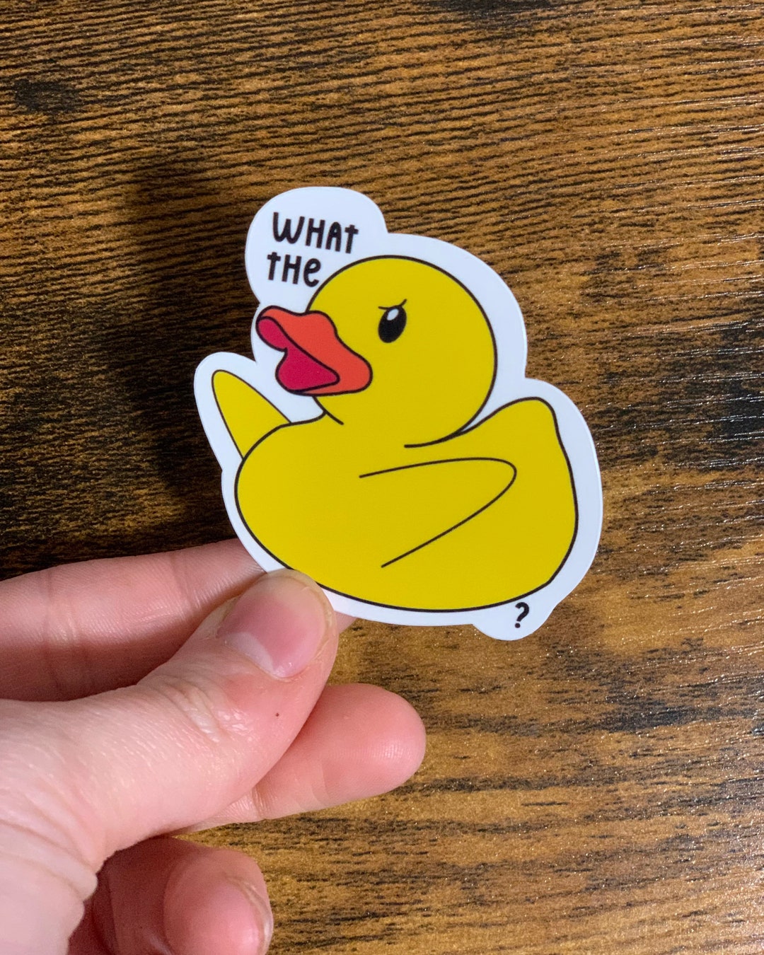 WTD (what the Duck) Sticker - Etsy
