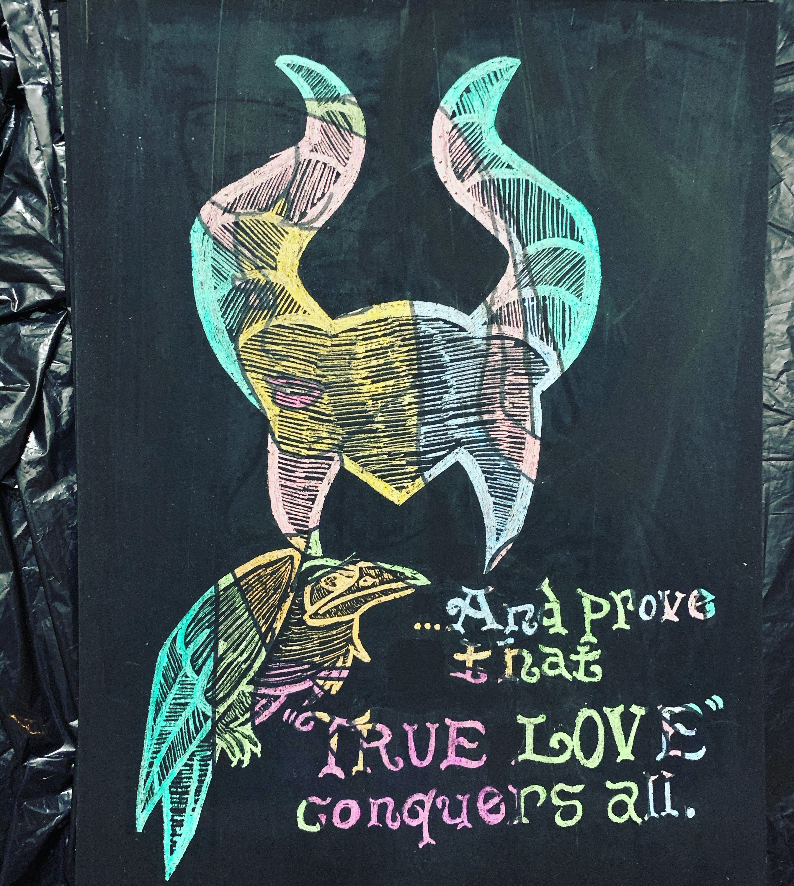 9x12 cursed Illusion Scratch Art | Etsy