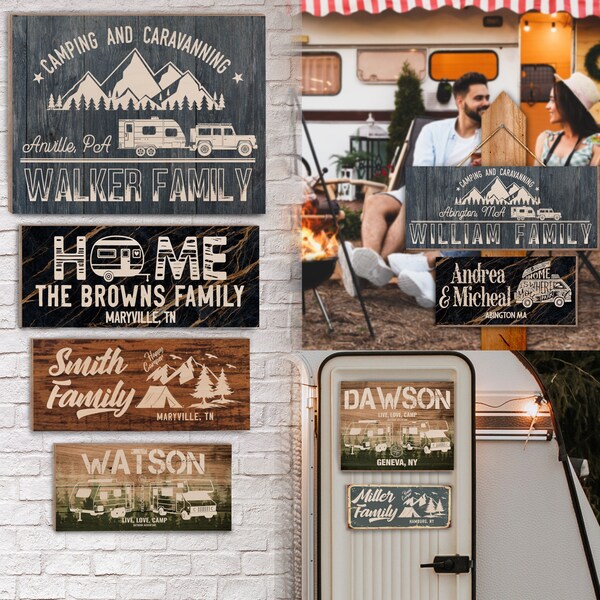 Wooden Camper Sign - Etsy