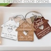 Custom Pair of First Home Slim Bar Keychains | New Home | Couple ...