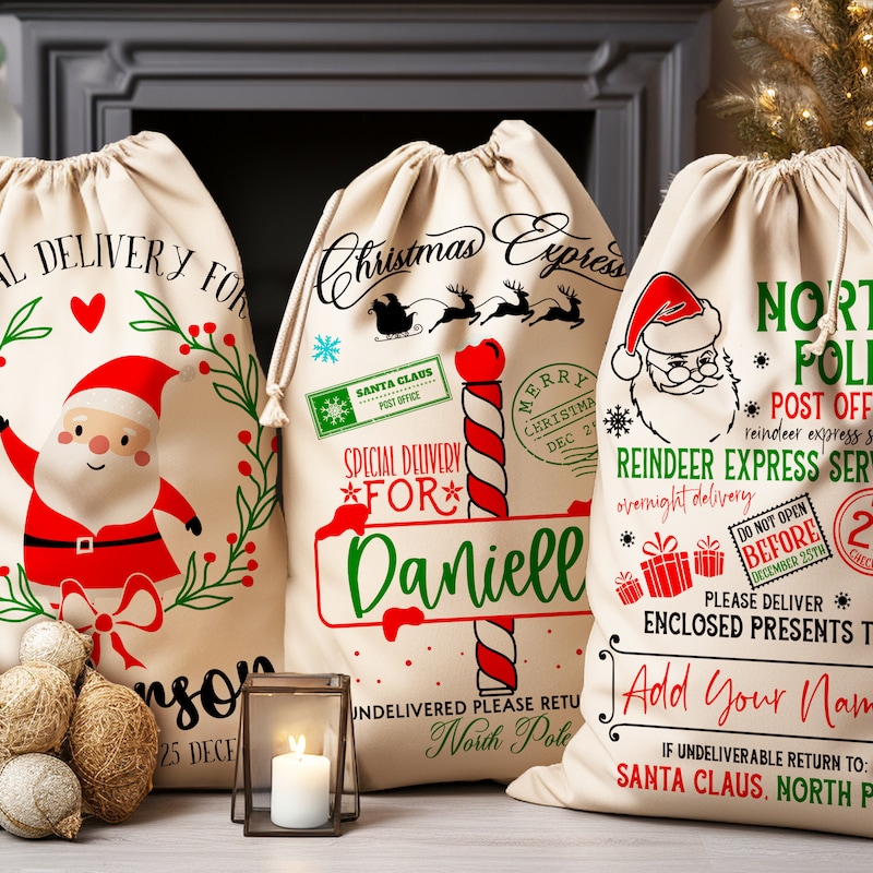 Large Santa Sack - Etsy