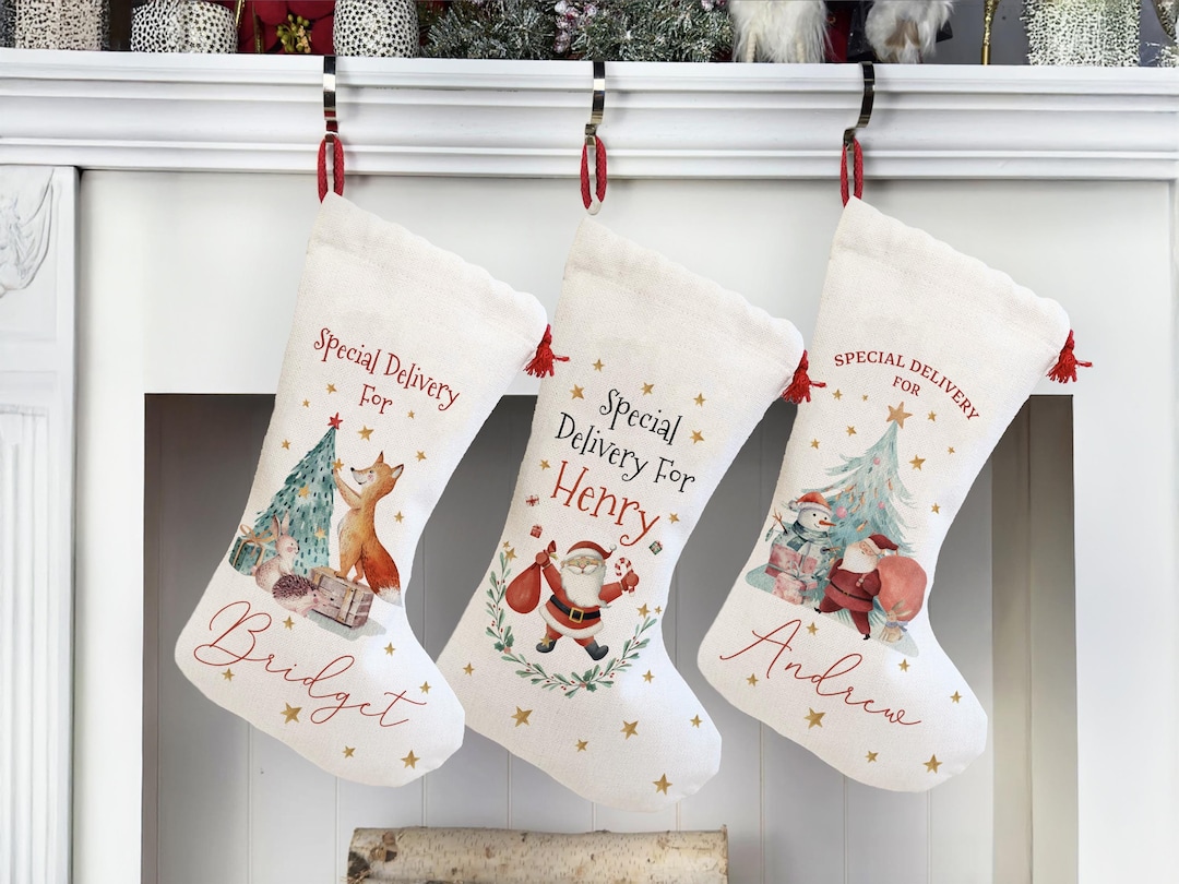 Christmas Santa Stocking, Christmas Nutcracker Ballerina Reindeer ...