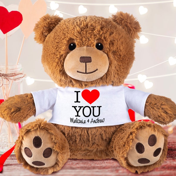 Valentine Teddy Bear - Etsy