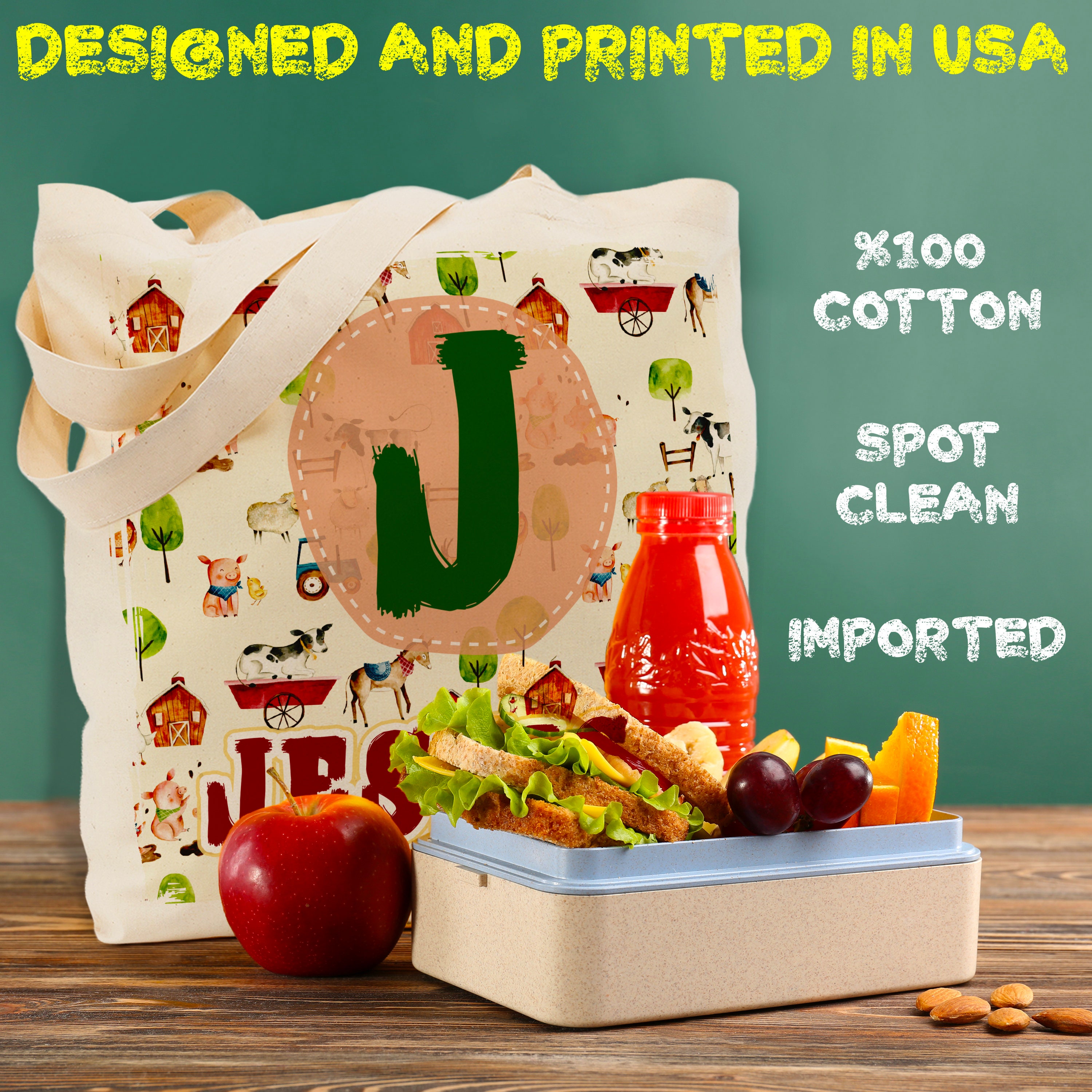 Personalized Kids Name Tote Bag Library Tote for Kids Children - Etsy