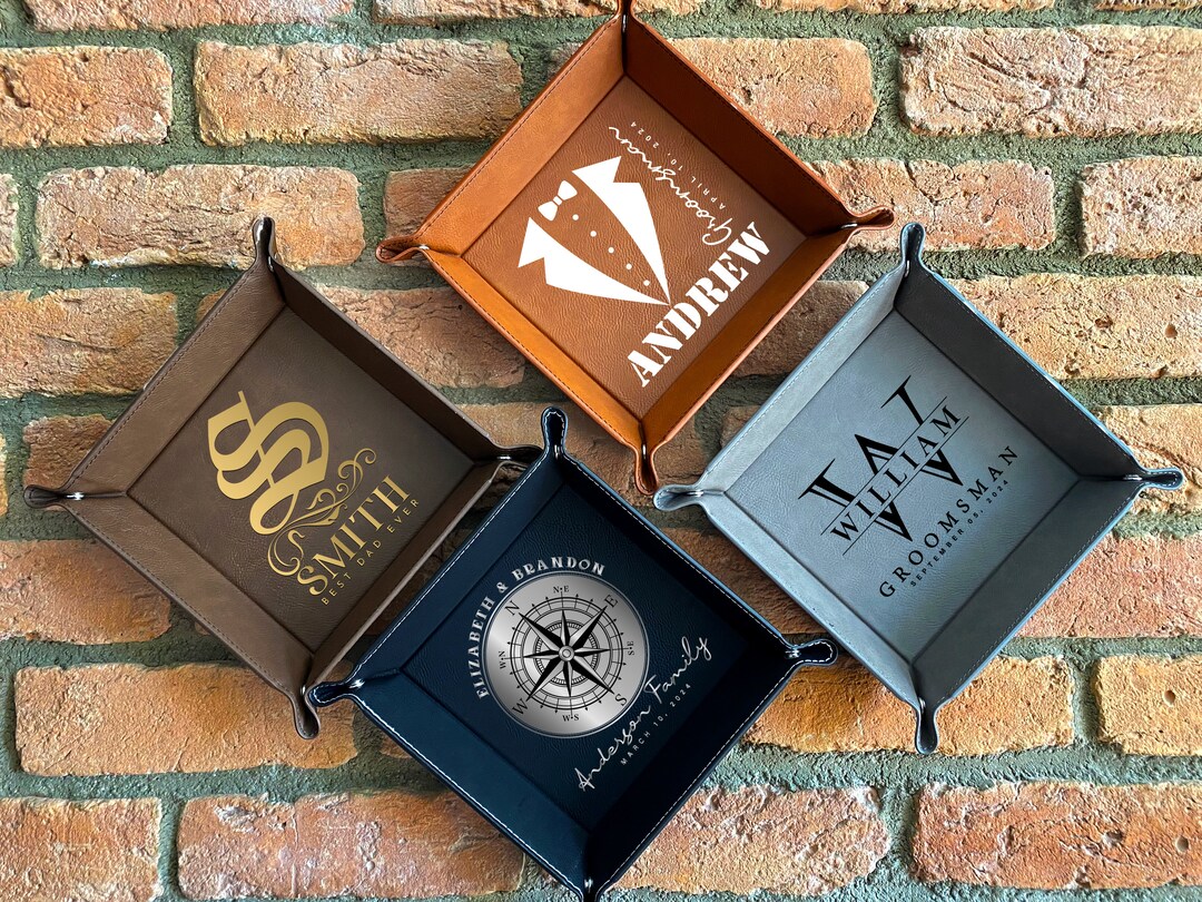 Personalized Tray for Fathers Day Gift From Daughter, Custom Catchall ...