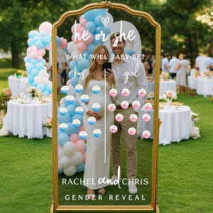 Baby Shower Party Decor, Gender Reveal Voting Board, Boy or Girl ...