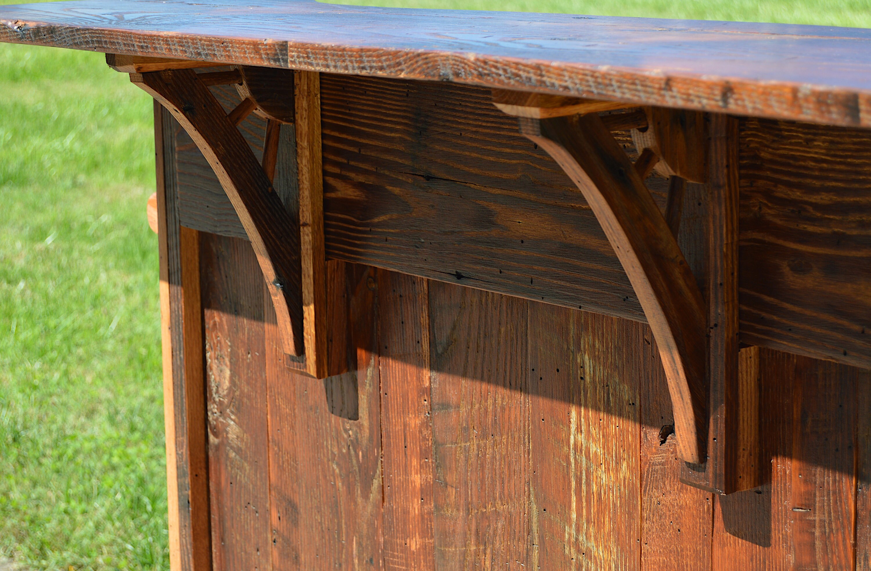 Wormy Chestnut Reclaimed Barn Wood Bar/island, Cedar Drawer -*pickup ...